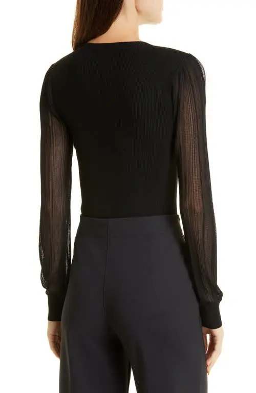 Club Monaco Mixed Yarn V-neck Sweater