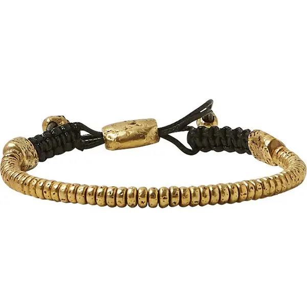 John Varvatos Skull Slider Bracelet - Brass