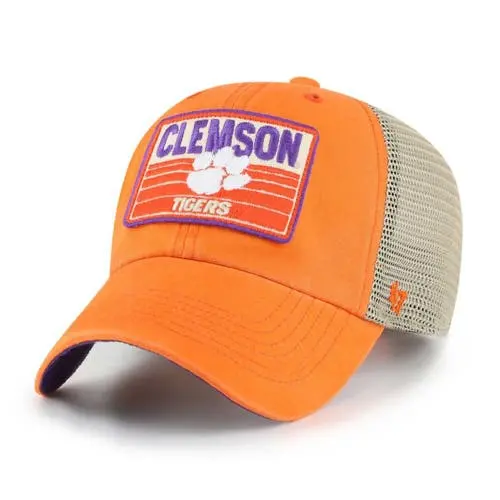 '47 Clemson Tigers Four Stroke Clean Up Trucker Snapback Hat