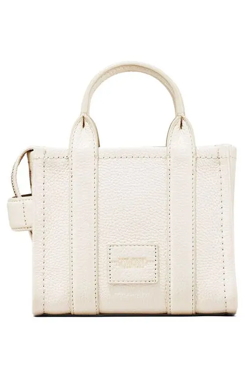 Marc Jacobs Leather Crossbody Tote - Cotton/silver
