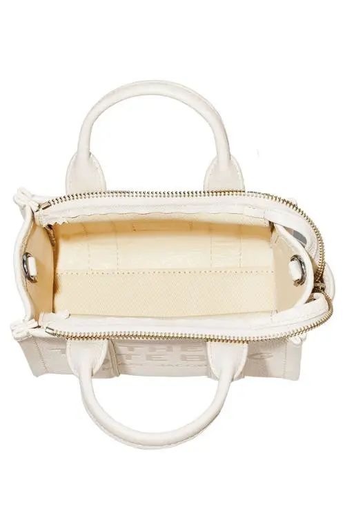 Marc Jacobs Leather Crossbody Tote - Cotton/silver