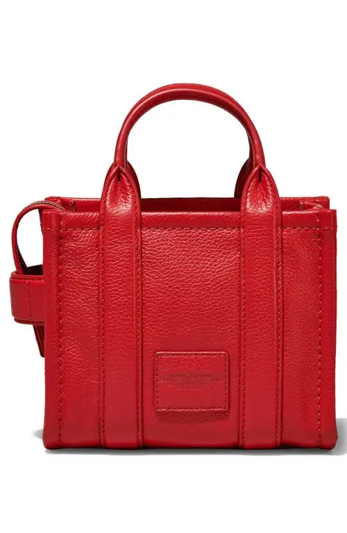 Marc Jacobs Leather Crossbody Tote - True Red
