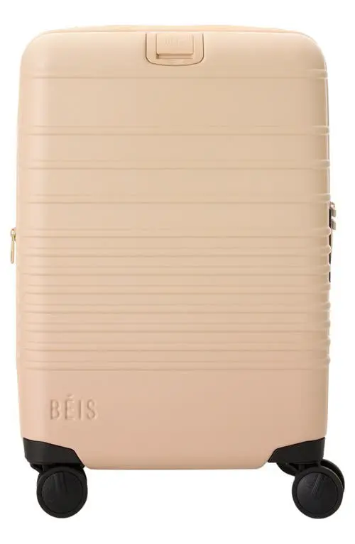 BEIS The Carry-on Roller Suitcase - Beige