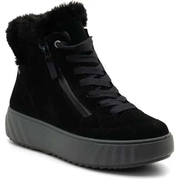 ARA Mikayla Faux Fur Lined Lace-up Boots