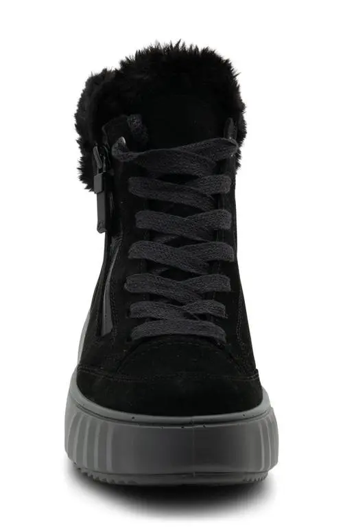 ARA Mikayla Faux Fur Lined Lace-up Boots