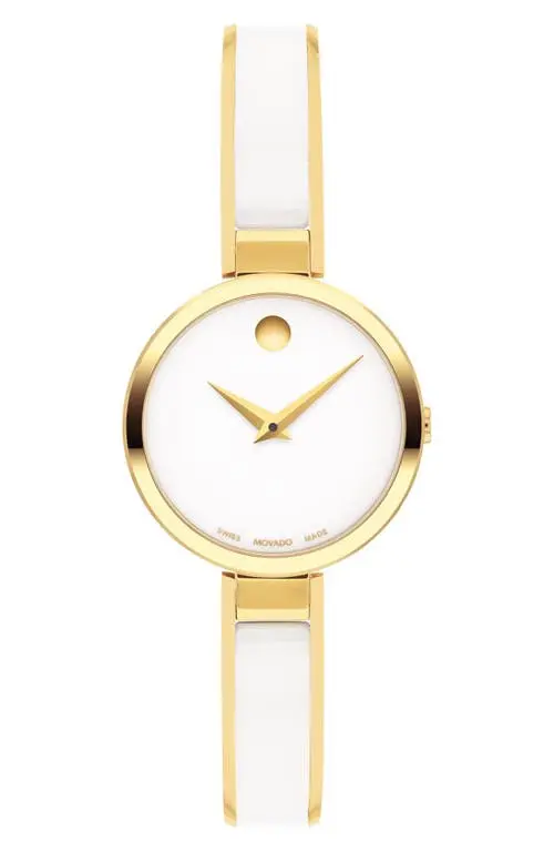 Movado Moda Bracelet Watch - White