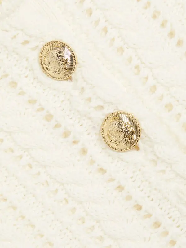 Derek Lam 10 Crosby Shea Mixed-stitch Puff-sleeve Sweater
