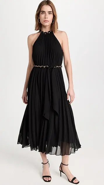 zimmermann black halter dress Zimmermann Rhiannon Plunge Halter Maxi main image 1