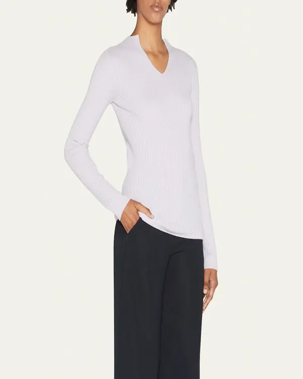 Giorgio Armani Cashmere Ribbed Knit Sweater