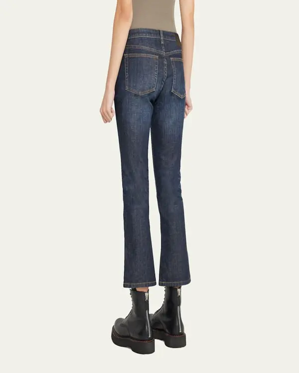 R13 Mid-rise Straight Kick Ankle Jeans - Avery Indigo
