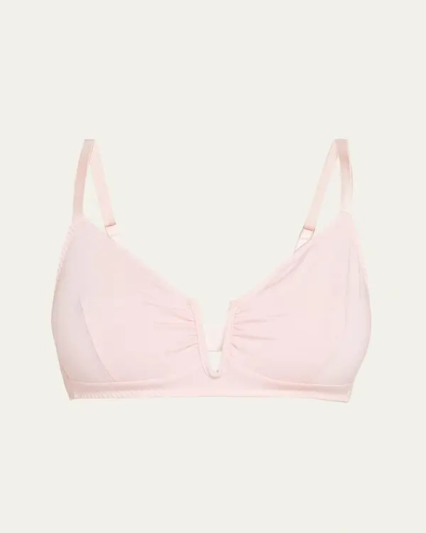 VIDERIS LINGERIE Angela Ruched Wireless Bra - Rosy