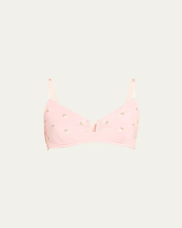VIDERIS LINGERIE Angela Ruched Wireless Bra - Shield