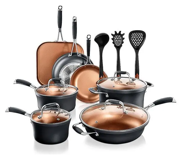 NUTRICHEF 14-piece Nonstick Kitchenware Pots & Ans Set - One-color