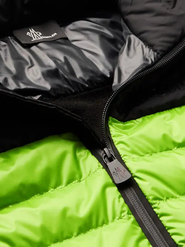 Moncler Quilted Panelled Jersey Down Ski Jacket