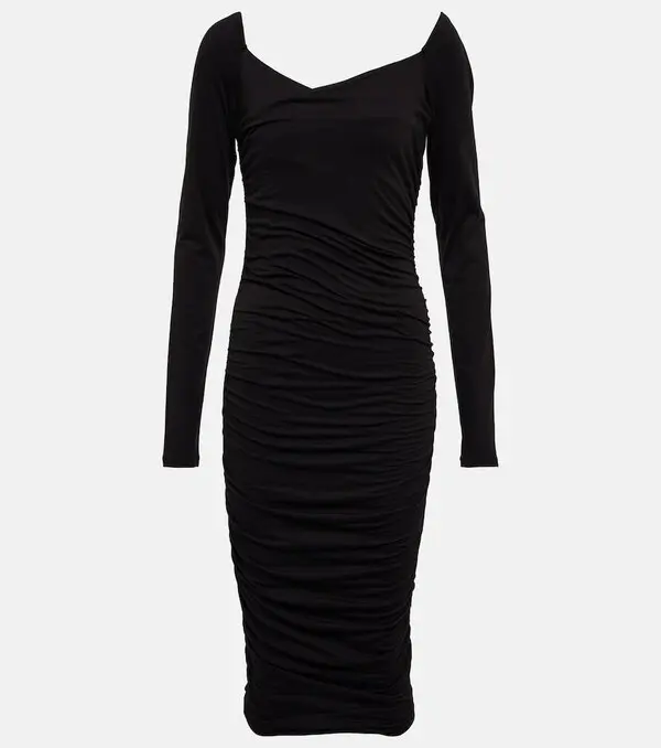 Velvet By Graham & Spencer Tori Ruched Midi Dress