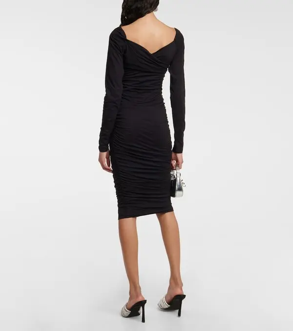 Velvet By Graham & Spencer Tori Ruched Midi Dress