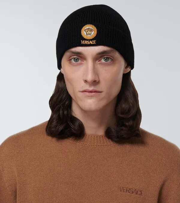 Versace Medusa Wool Beanie