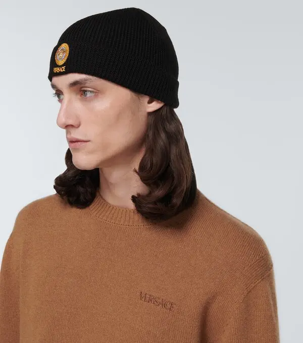 Versace Medusa Wool Beanie