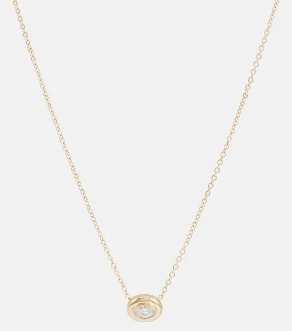 Melissa Kaye Lenox Reign Diamond Necklace - Gold