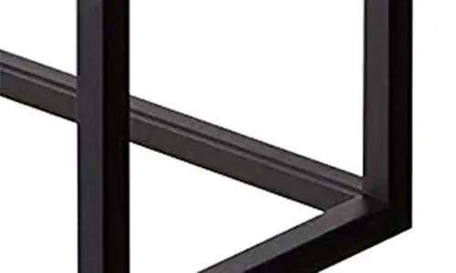 YAMAZAKI Narrow Entryway Wood Top Console Table - Black