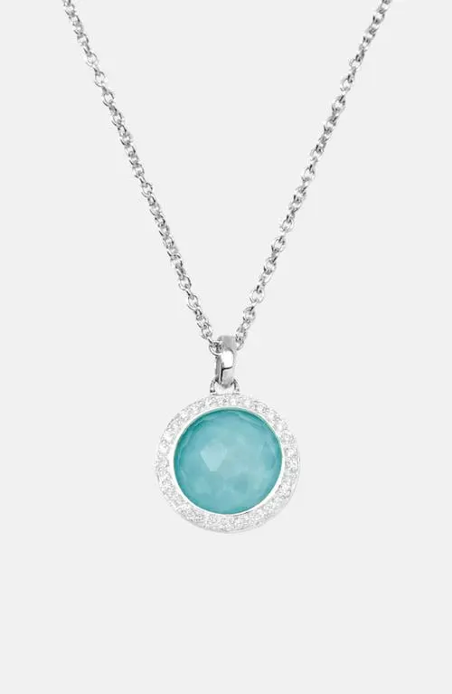 Ippolita Rock Candy Mini Lollipop Pendant Necklace - Silver/turquoise