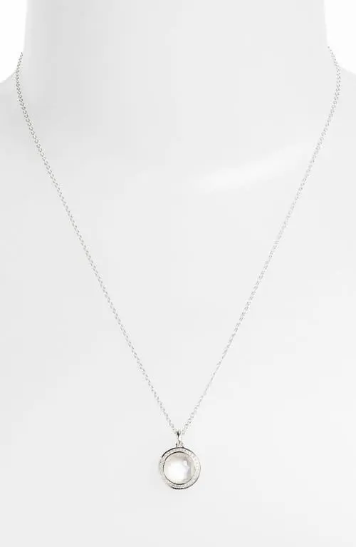 Ippolita Rock Candy Mini Lollipop Pendant Necklace - Silver/white Mother Of Pearl