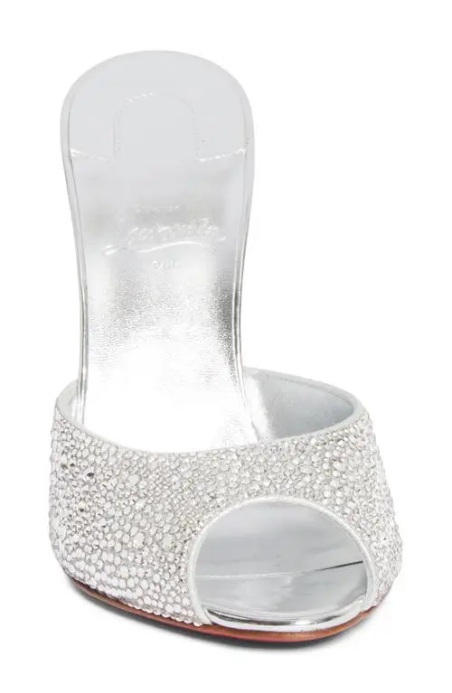 CHRISTIAN LOUBOUTIN Me Dolly Crystal Embellished Slide