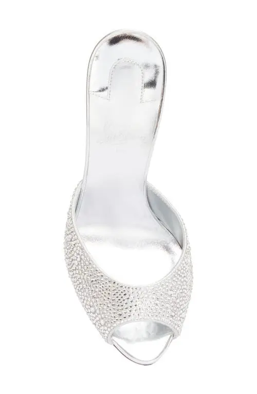 CHRISTIAN LOUBOUTIN Me Dolly Crystal Embellished Slide