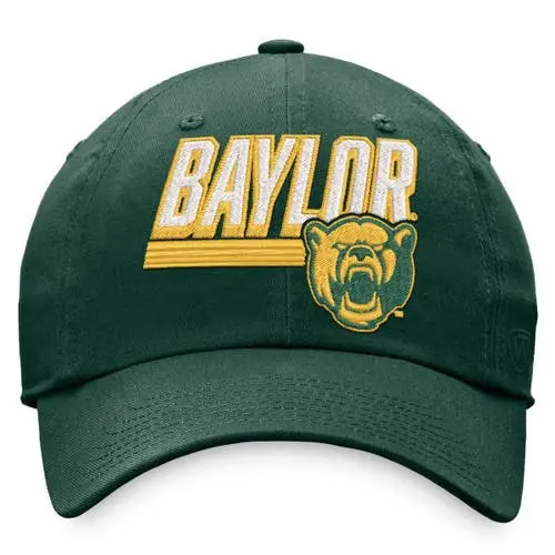 Top Of The World Baylor Bears Slice Adjustable Cap - Green