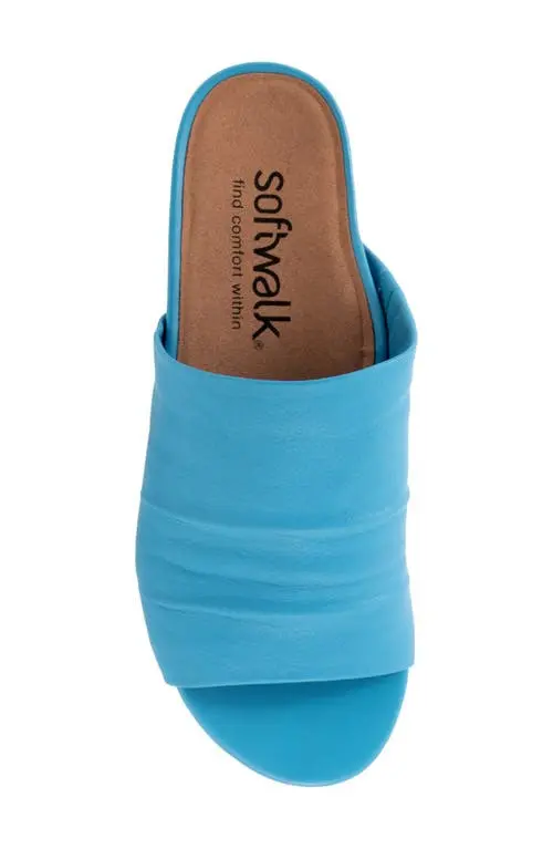 Softwalk Camano Slide Sandal - Sky Blue
