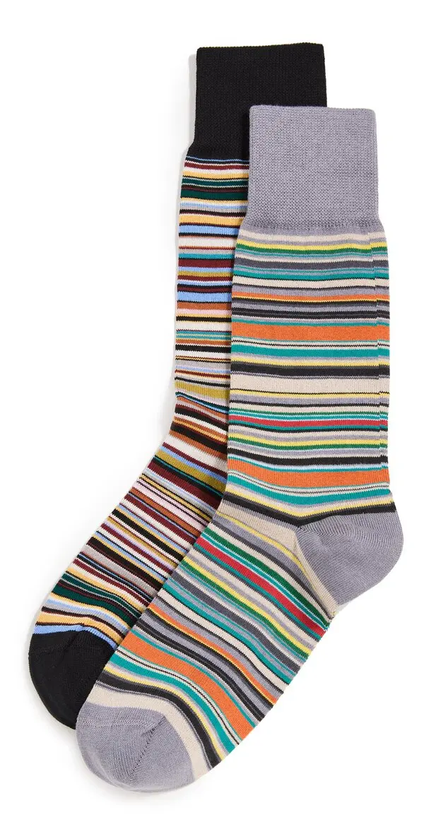 Paul Smith Signature Stripe Socks 2 Pack - Multi