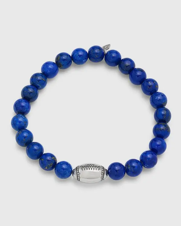 SYDNEY EVAN Lazuli Bead Bracelet - Lapis