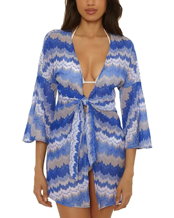 BECCA By Rebecca Virtue Santorini Cover Up Tunic - Lapis Multi