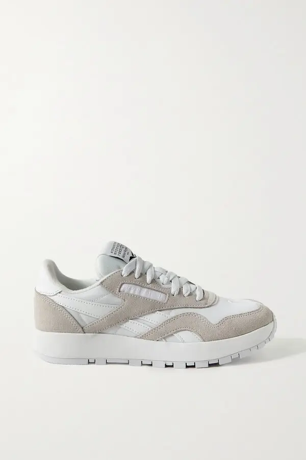REEBOK Maison Margiela Project 0 Shell, Suede And Leather Sneakers