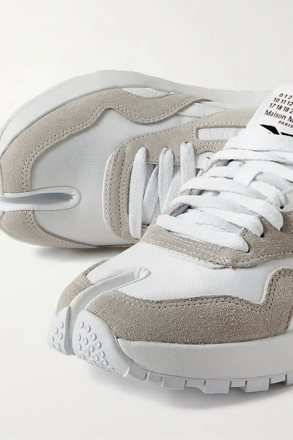 REEBOK Maison Margiela Project 0 Shell, Suede And Leather Sneakers