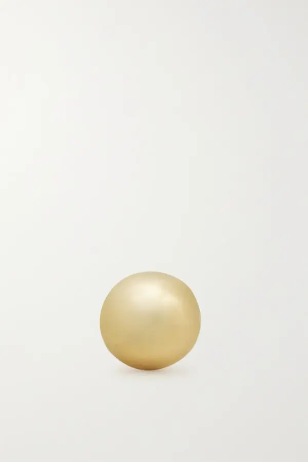 MARIA TASH 3mm Ball Threaded 14-karat Stud Earring - Gold
