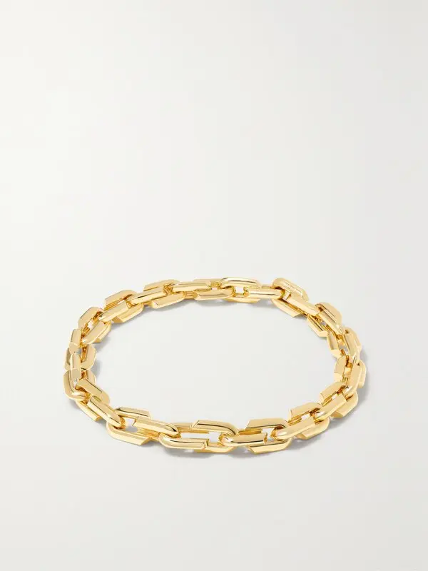 FOUNDRAE Oversized Strong Hearts 18-karat Chain Necklace - Gold