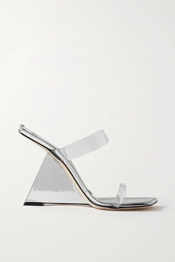 GIUSEPPE ZANOTTI Tutankamon Pvc And Metallic Patent-leather Sandals