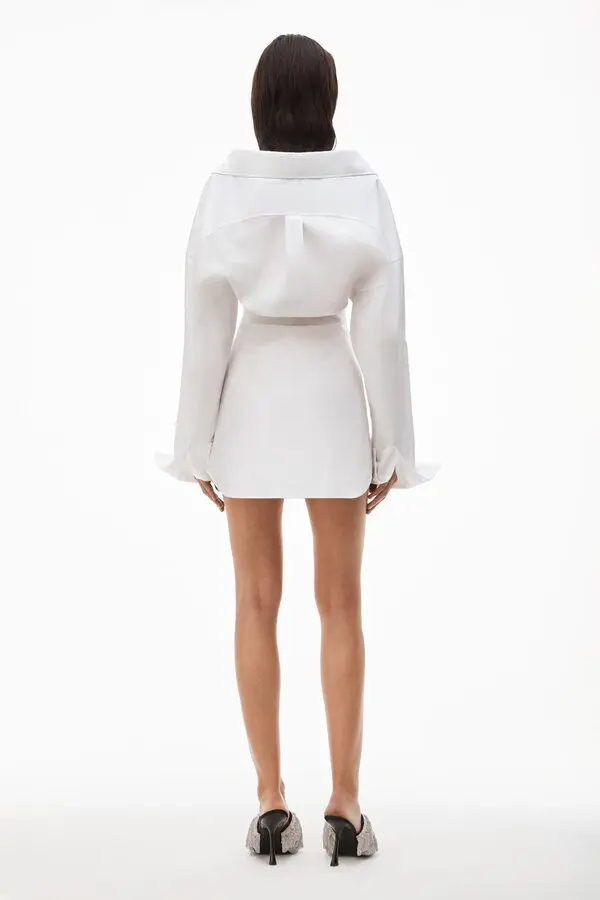 alexander wang falling twist shirt dress Alexander Wang Black Falling Twist Shirt Dress Alexander Wang