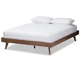 BAXTON STUDIO Karine Mid-century Modern Finished Wood Platfor M Bed Frame - One-color