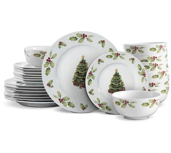 PFALTZGRAFF Christmas Day 24-piece Dinnerware S Et - One-color