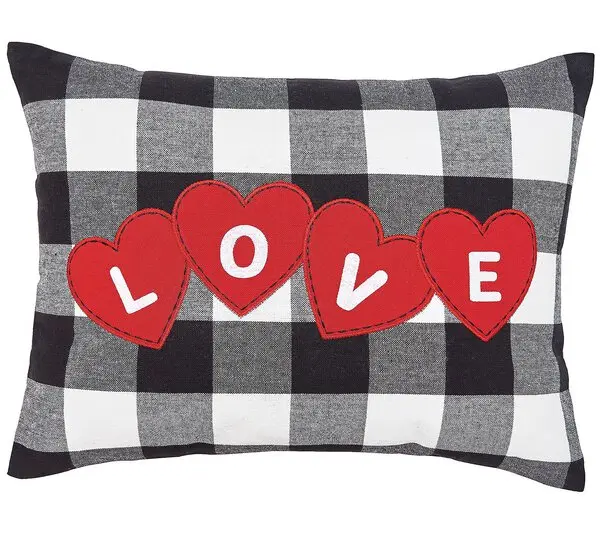 C&F HOME Love Hearts Franklin Pillow - One-color