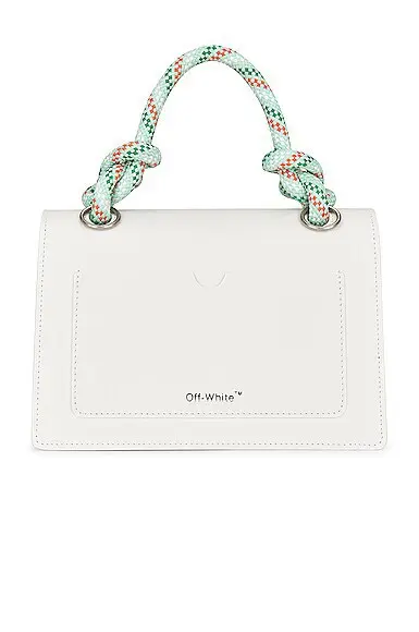 Off-White Gummy Jitney 1.4 Top Handle Bag In White - 20% Off