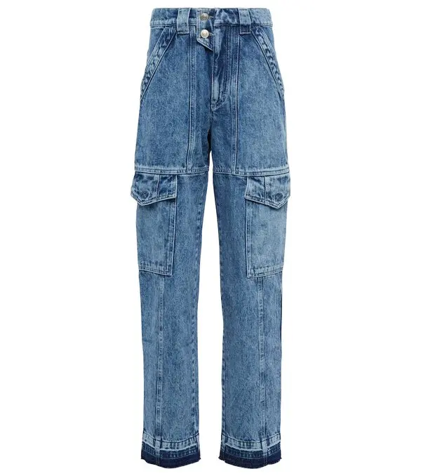 MARANT ETOILE Vayoneo High-waisted Jeans - Blue