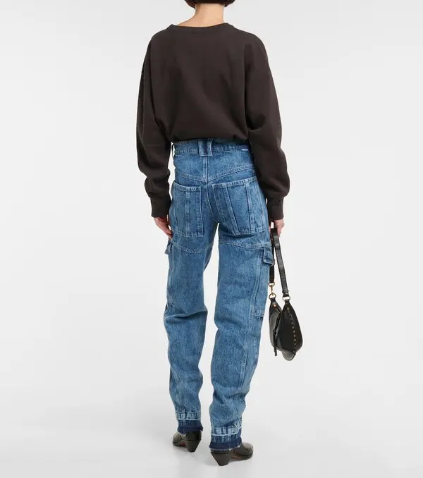MARANT ETOILE Vayoneo High-waisted Jeans - Blue