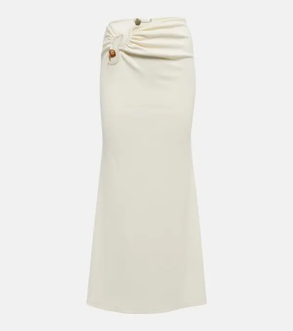Christopher Esber Distort Cutout Midi Skirt - White