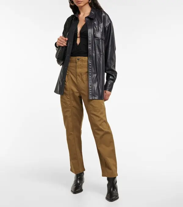 MARANT ETOILE Pandore Cotton-blend Trousers