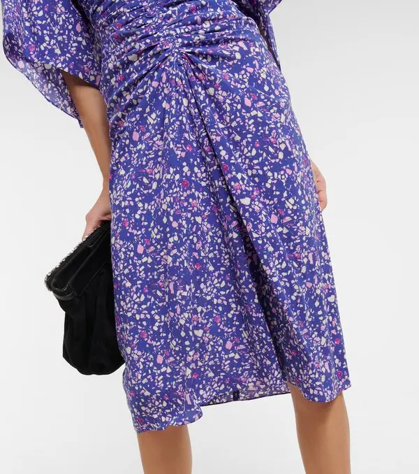 Isabel Marant Lurner Silk-blend Midi Dress