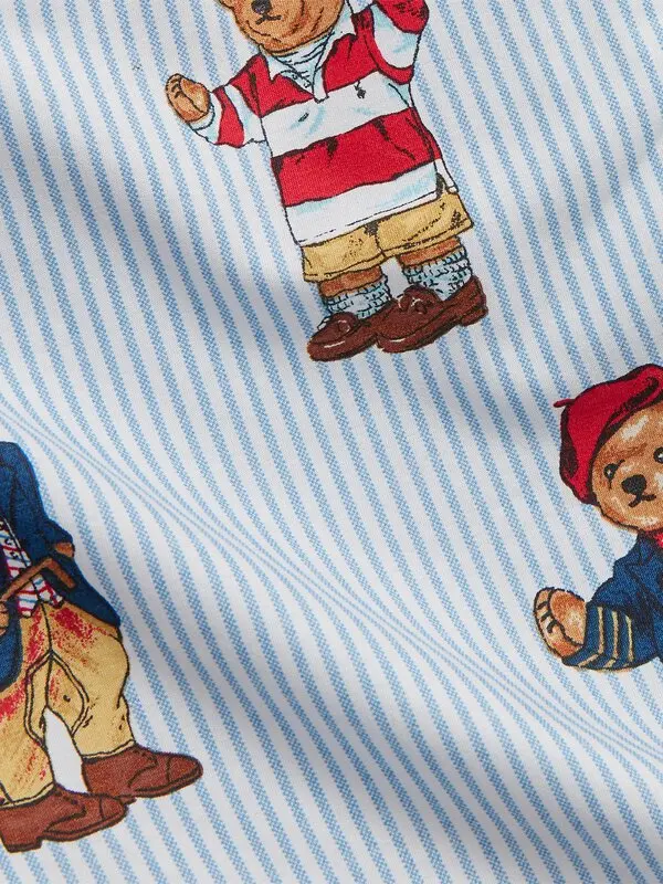 Ralph Lauren Teddy Bear Stripe 3-piece Comforter Set
