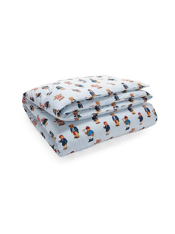 Ralph Lauren Teddy Bear Stripe 3-piece Comforter Set